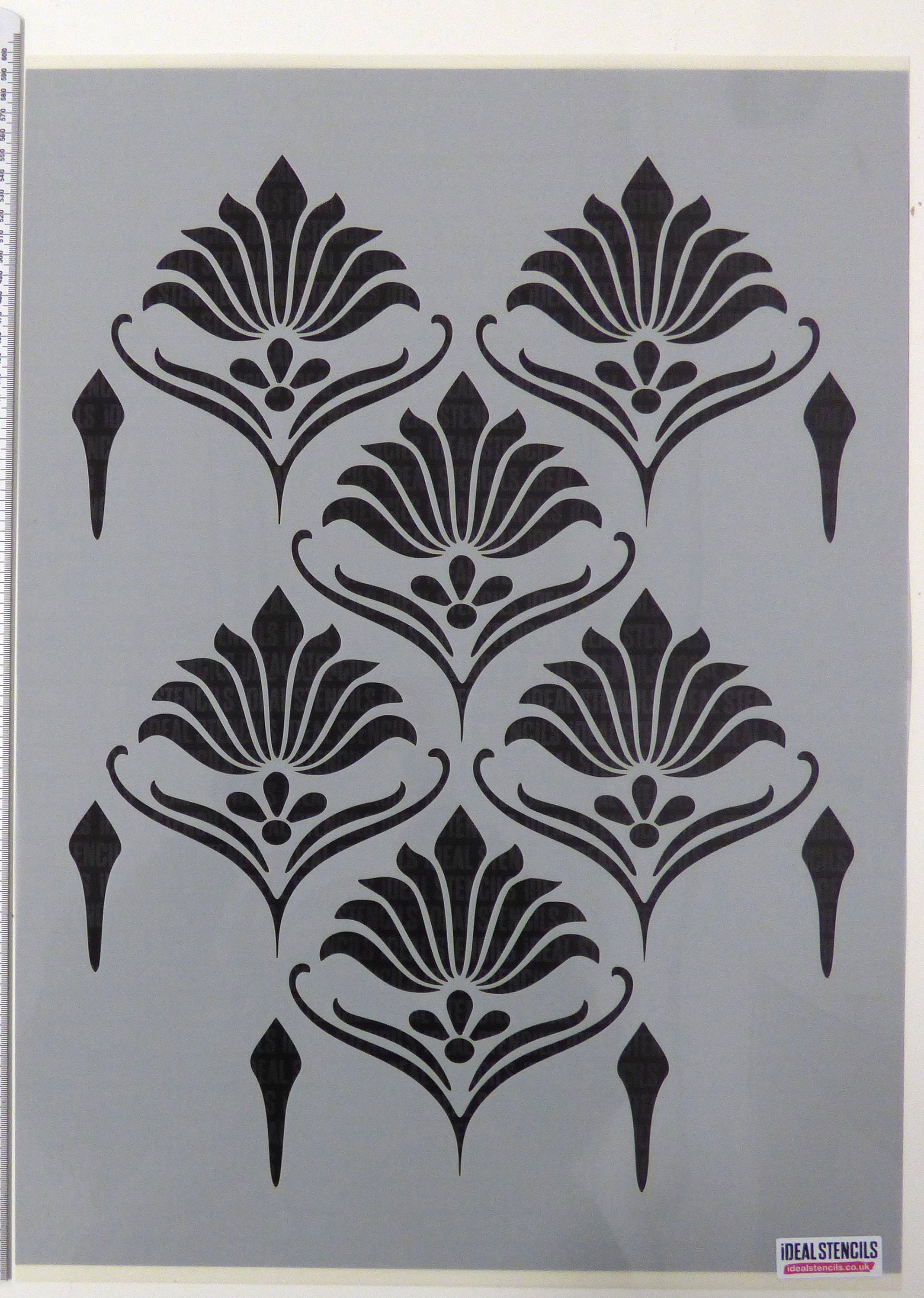 Art Nouveau Pattern Stencil Vintage Style Allover Wall | Etsy
