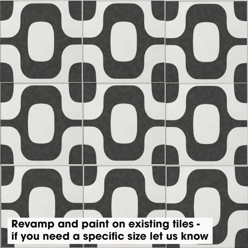 IPANEMA Tile Pattern Stencil: Reusable Floor, Wall & Furniture Painting ...