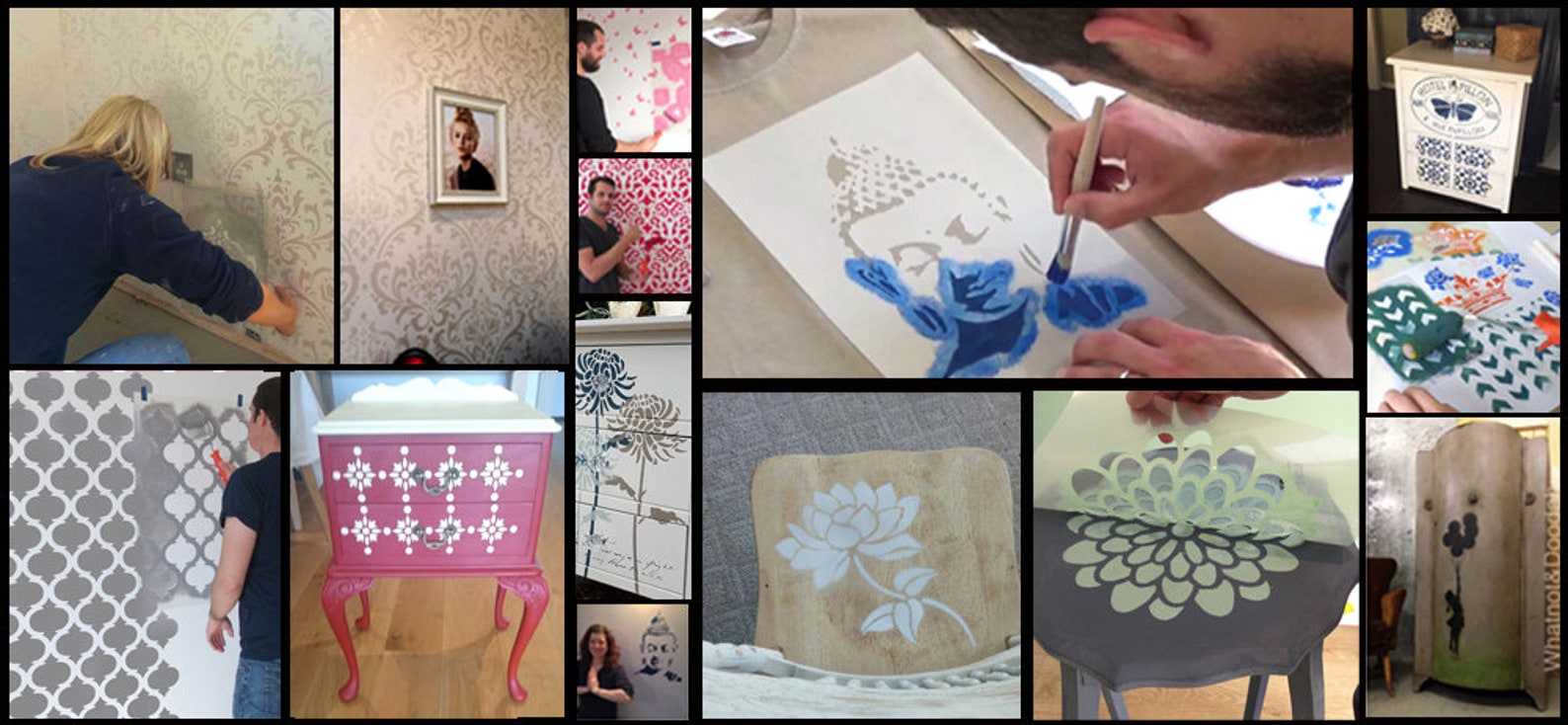 Frida Kahlo Stencil Kahlo Portrait Art and Craft Home - Etsy UK