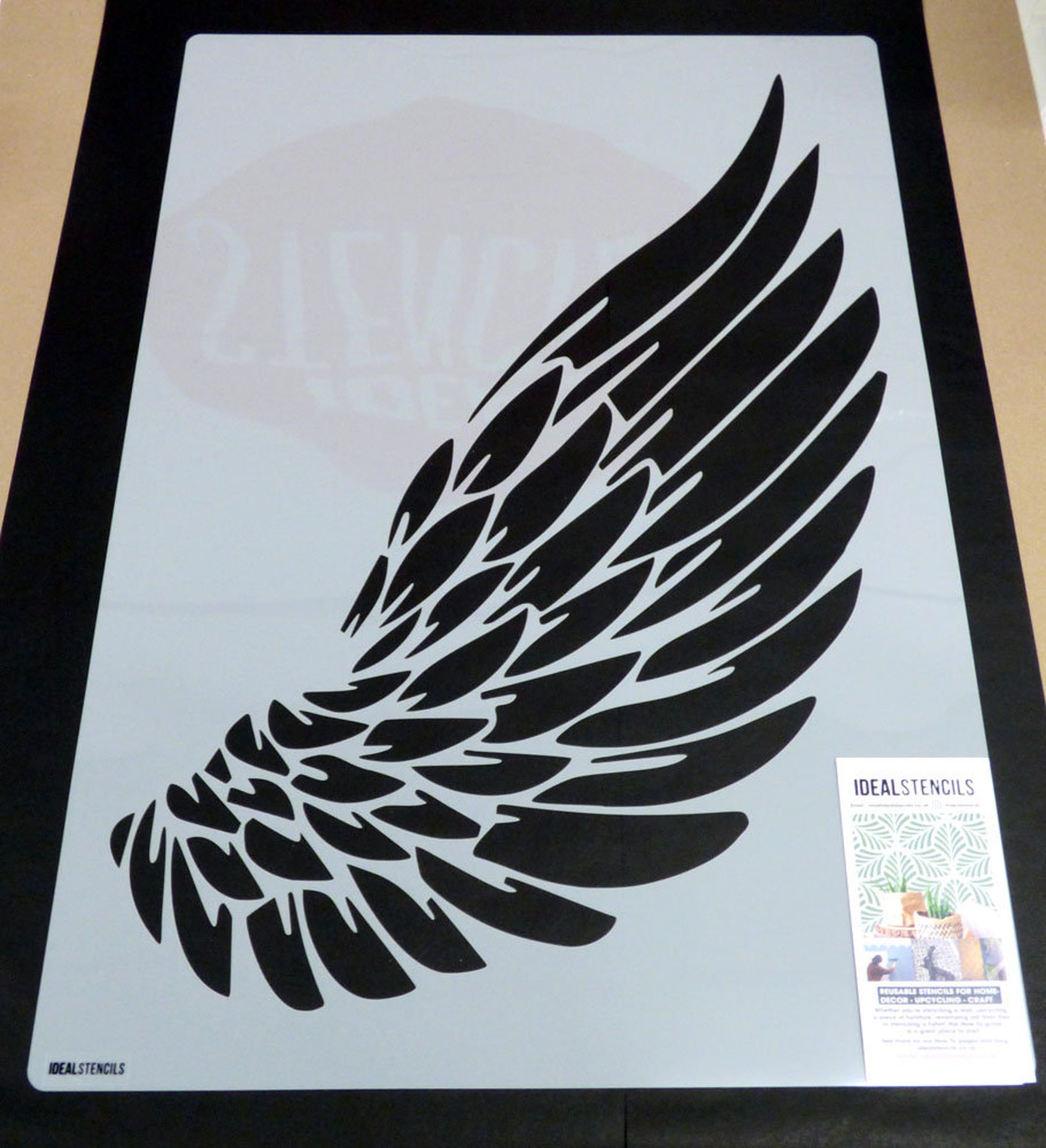 Angel Wings Stencil Large Wall Painting Stencil Inside - Etsy