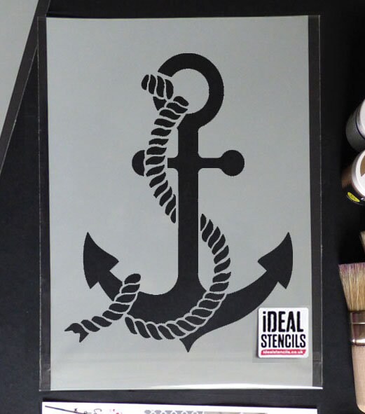 Ships Anchor Stencil Nautical Stencil Nautical Home Decor - Etsy UK