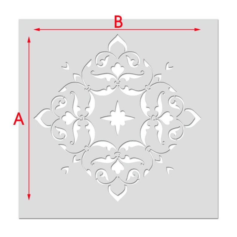 Mishalah Arabesque Pattern Stencil Moroccan Pattern STENCIL | Etsy UK