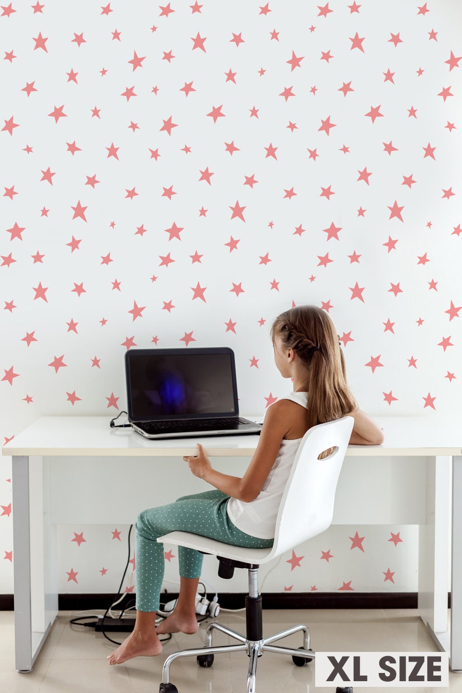 STELLA Star Pattern Wall Decor Stencil Kids Room Decorating - Etsy