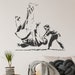 Banksy Judo Child Stencil, Graffiti Wall Art Painting Stencil, Interior ...