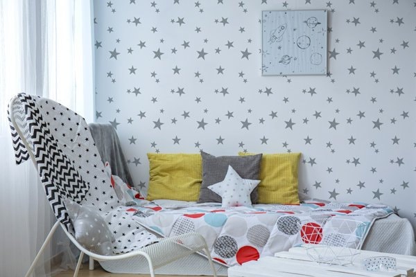 Star Pattern Nursery Stencil Nursery Star Wall Painting - Etsy