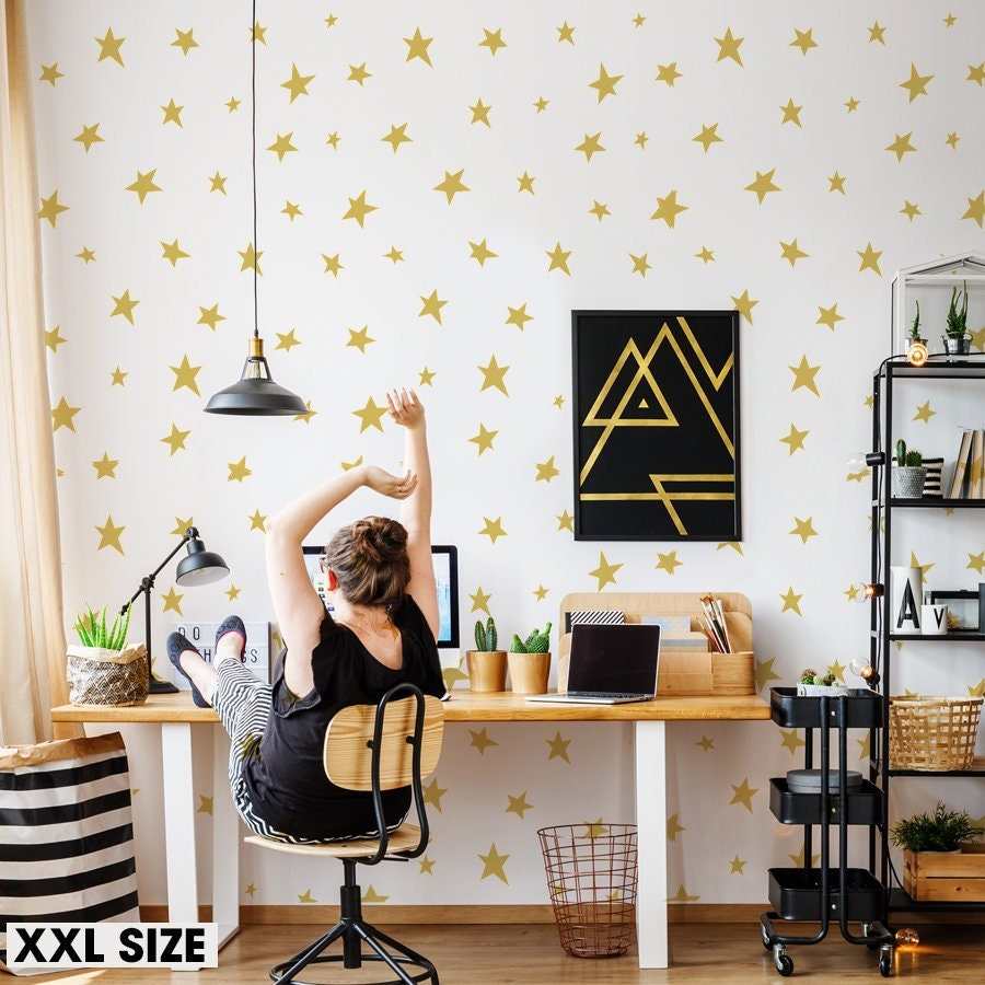 STELLA Star Pattern Wall Decor Stencil Kids Room Decorating - Etsy