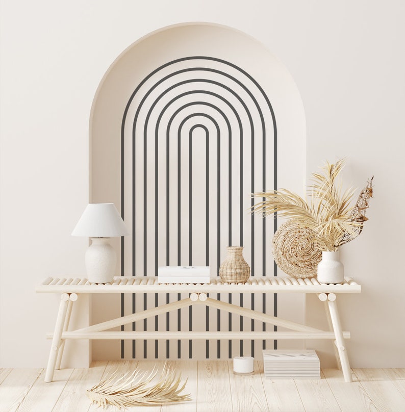 Line Arch & Sun STENCIL BOHO STYLE Home Wall Decorating - Etsy