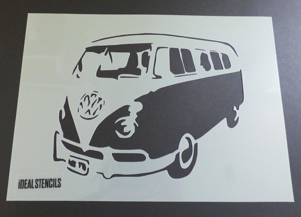VW Camper Van Stencil Large wall stencil decorative stencils | Etsy