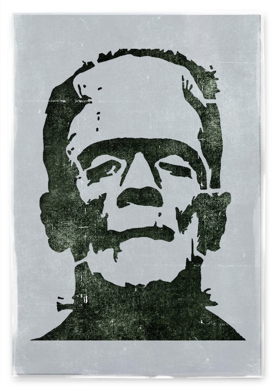 Cartoon Frankenstein Stencils