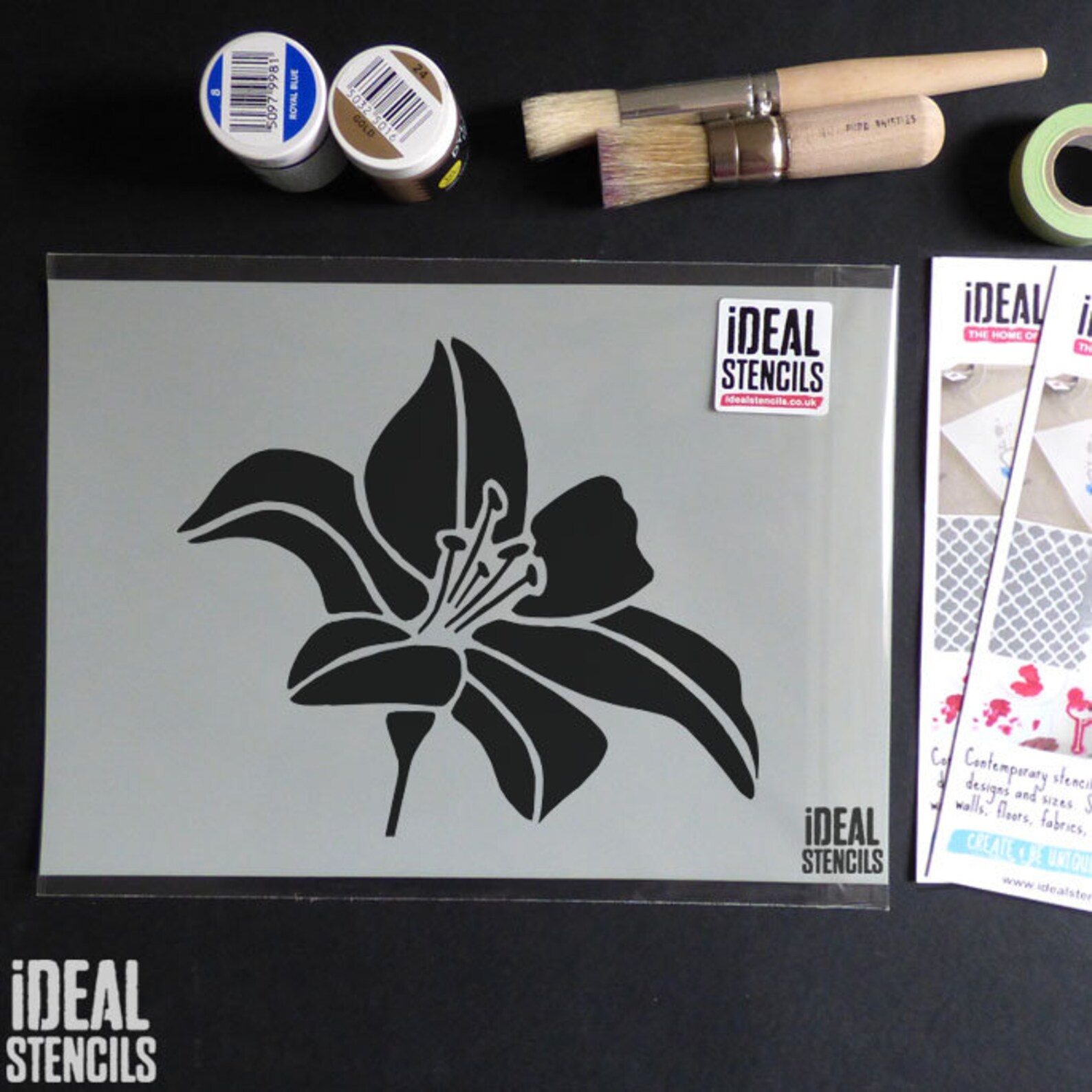 Lily Flower Stencil Home Decor for Walls Fabrics Furniture - Etsy UK