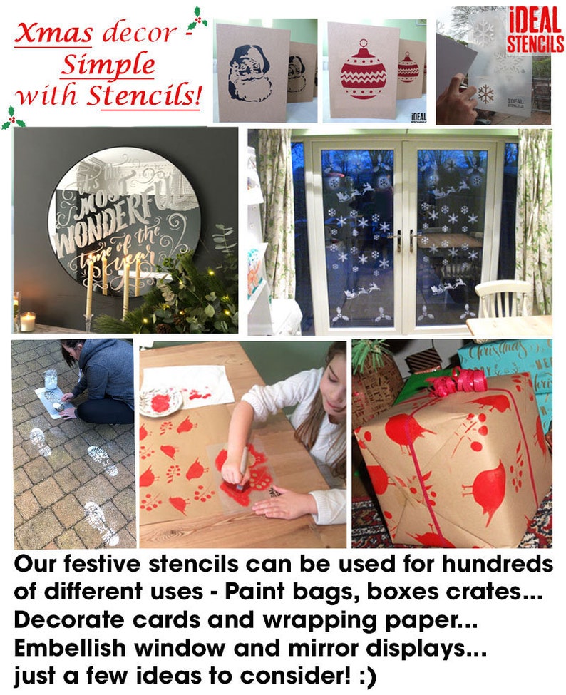 Santa Boot Print STENCIL, Amaze Kids With This Simple Christmas Eve ...