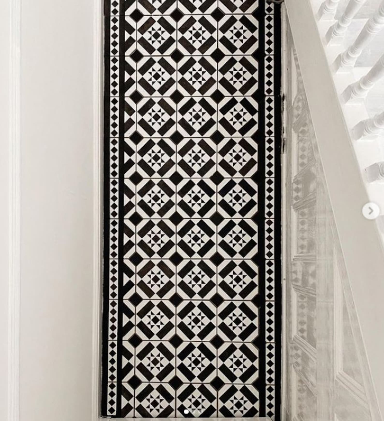 Chelsea Tile Pattern Stencil Revamp Old Tiles Slabs and | Etsy