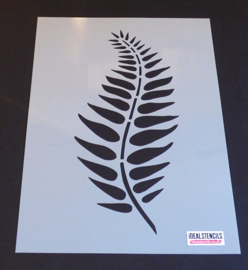 Fern leaf Stencil Home decor Stencil Paint through to | Etsy