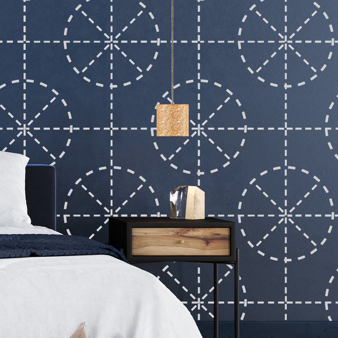 MERIDIAN Wall Pattern STENCIL, Wall Pattern Stencil, Large Painting ...