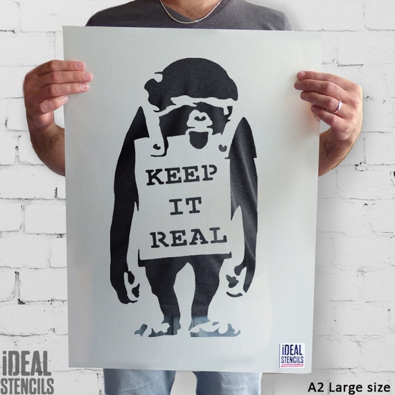 Banksy Stencils Monkey