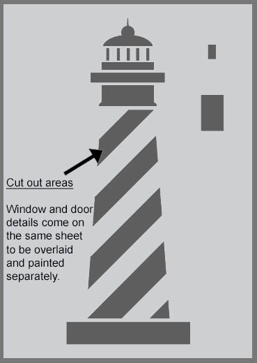 Lighthouse Pumpkin Stencil