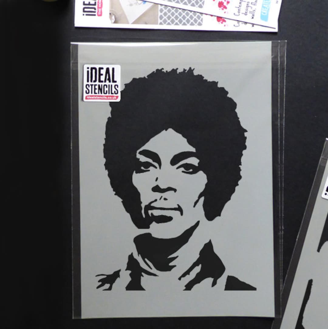 Prince STENCIL, T.A.F.K.A.P, Painting Stencil for Walls, Fabrics ...
