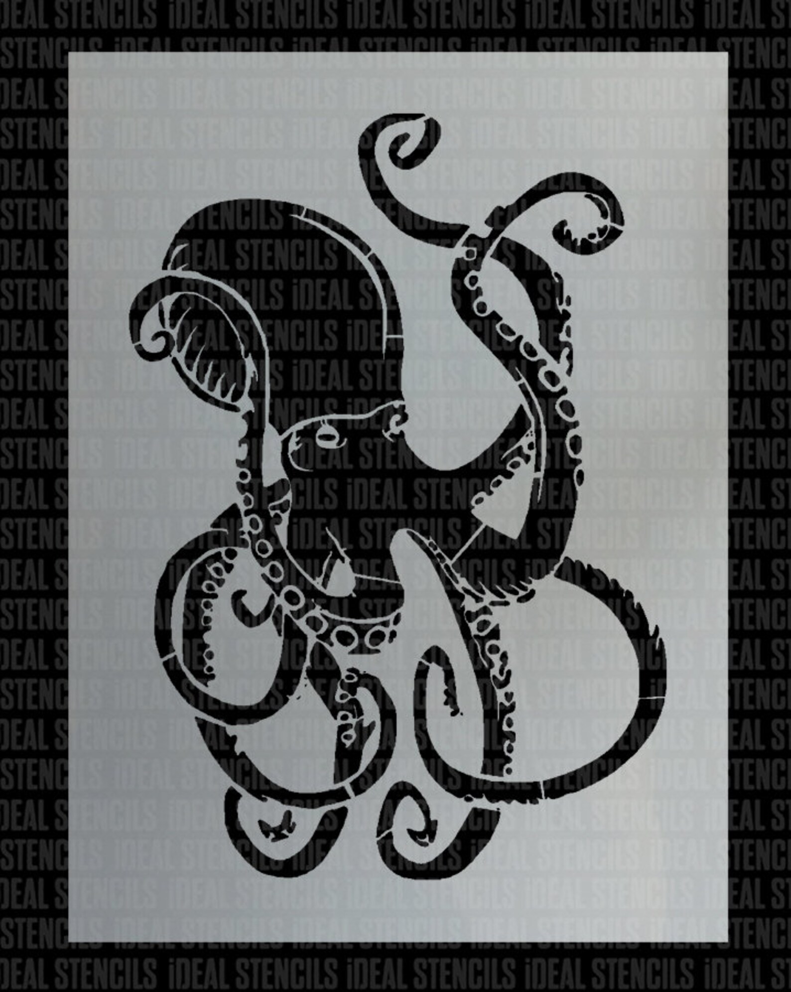 OCTOPUS STENCIL Wall Painting Stencil Nautical Stencil | Etsy UK