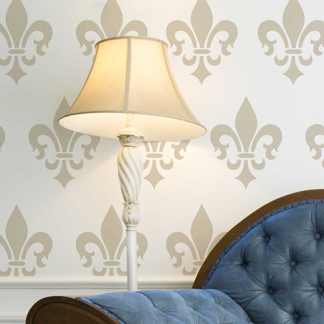 Fleur De Lys Stencil: French Style Decor, Paint Walls & Furniture - Etsy