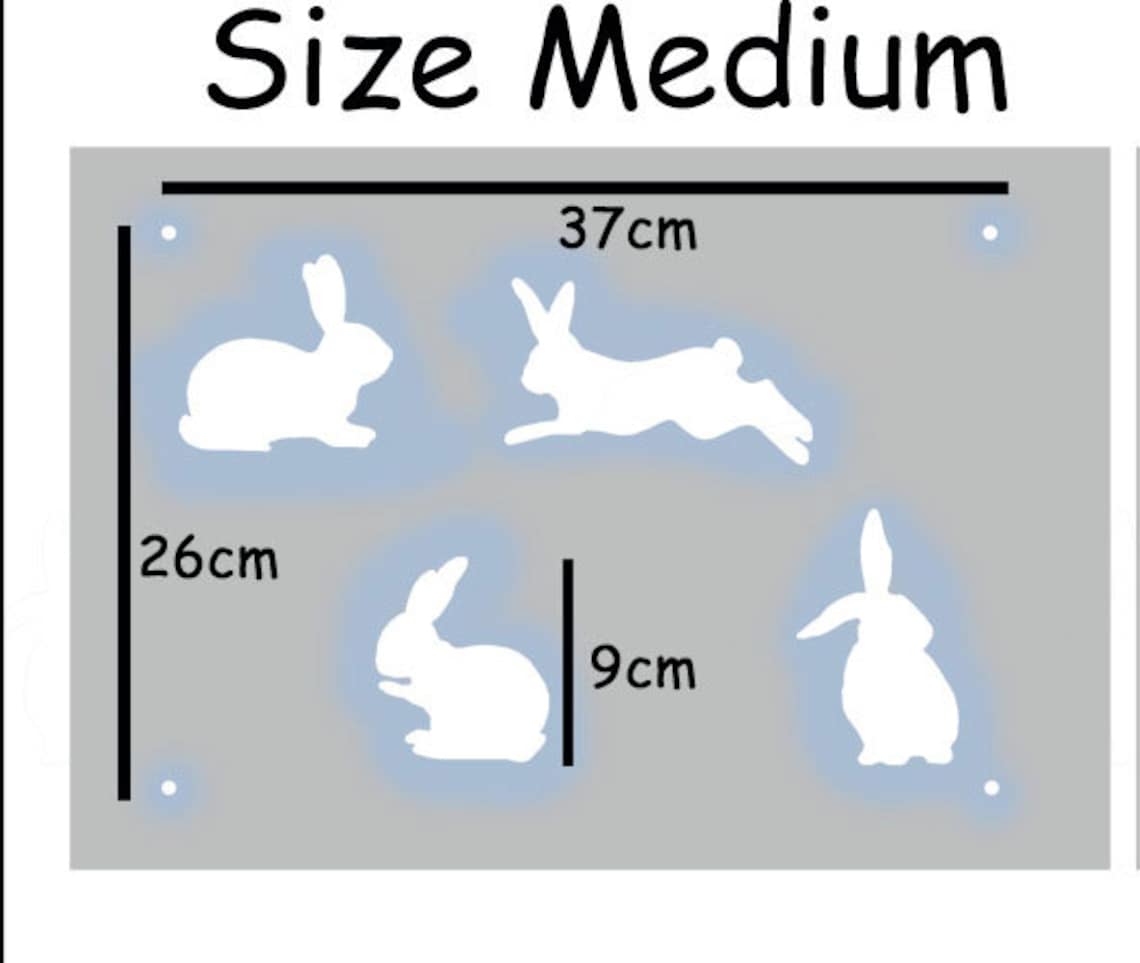 Rabbit Stencil Peter Rabbit Nursery Rabbit Décor Nursery | Etsy