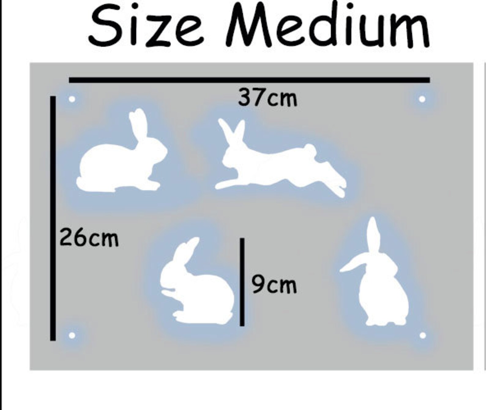 Rabbit stencil Peter rabbit nursery rabbit décor nursery | Etsy