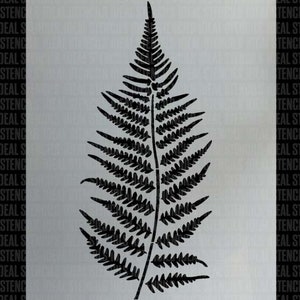Fern Leaf Stencil, Tropical Home Decor Art Craft Stencil, Paint Bespoke ...