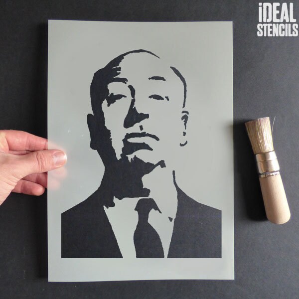 Alfred Hitchcock Stencil Home Decor Art & Craft Paint | Etsy
