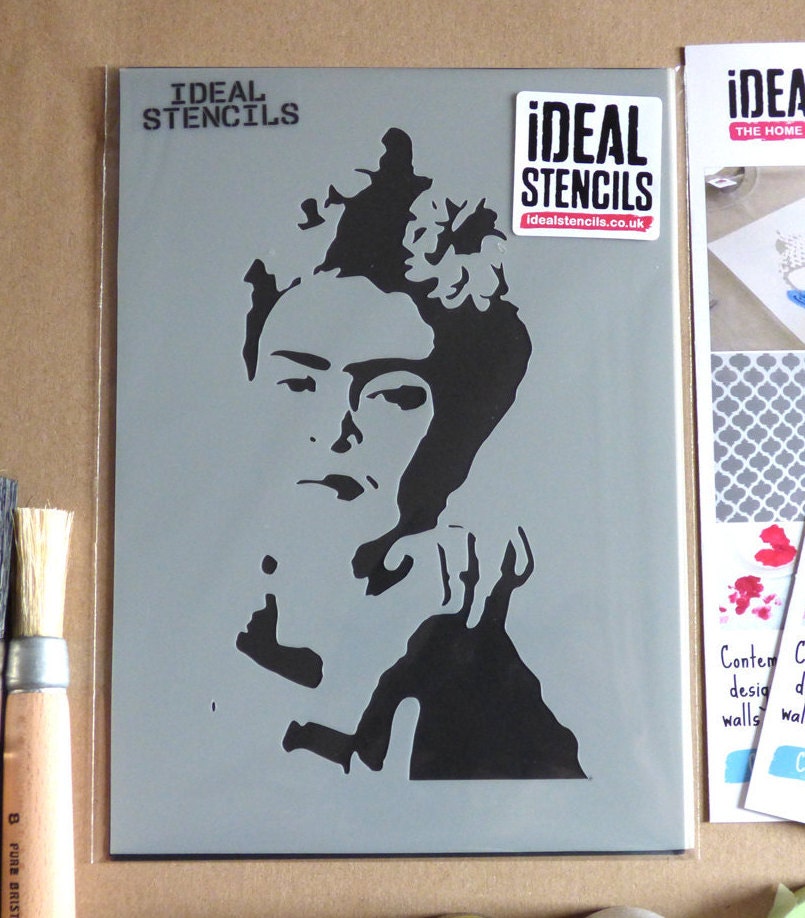 Frida Kahlo Stencil Kahlo Portrait Art and Craft Home - Etsy UK