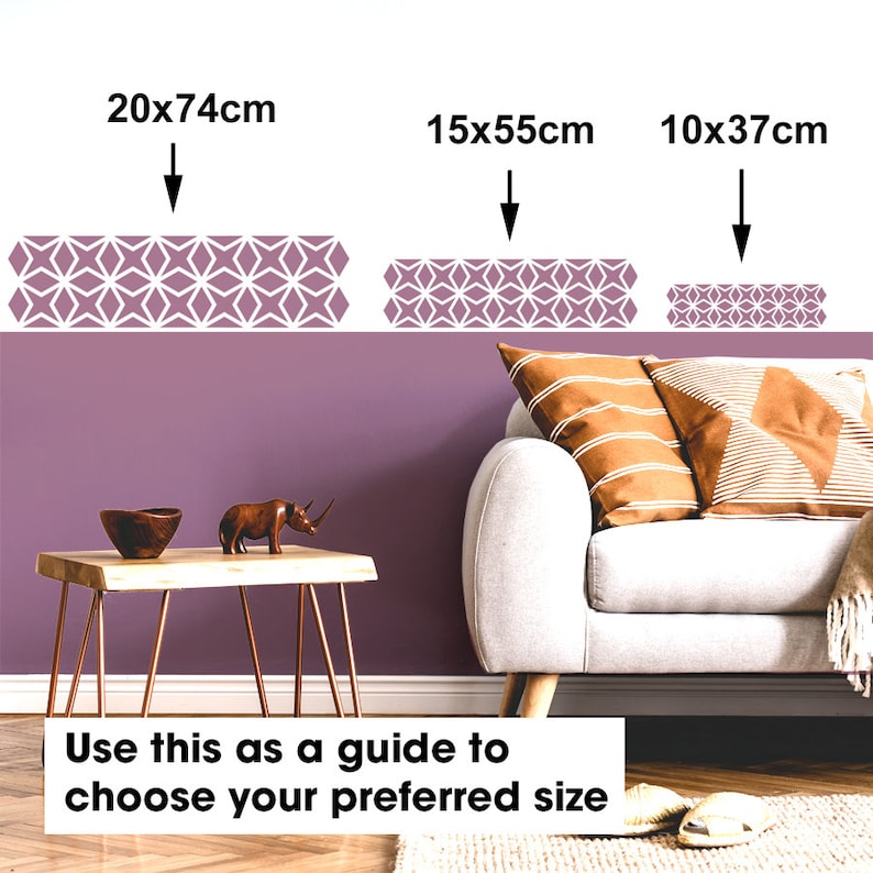 MEDINA Moroccan Border Stencil Traditional Islamic Tile - Etsy