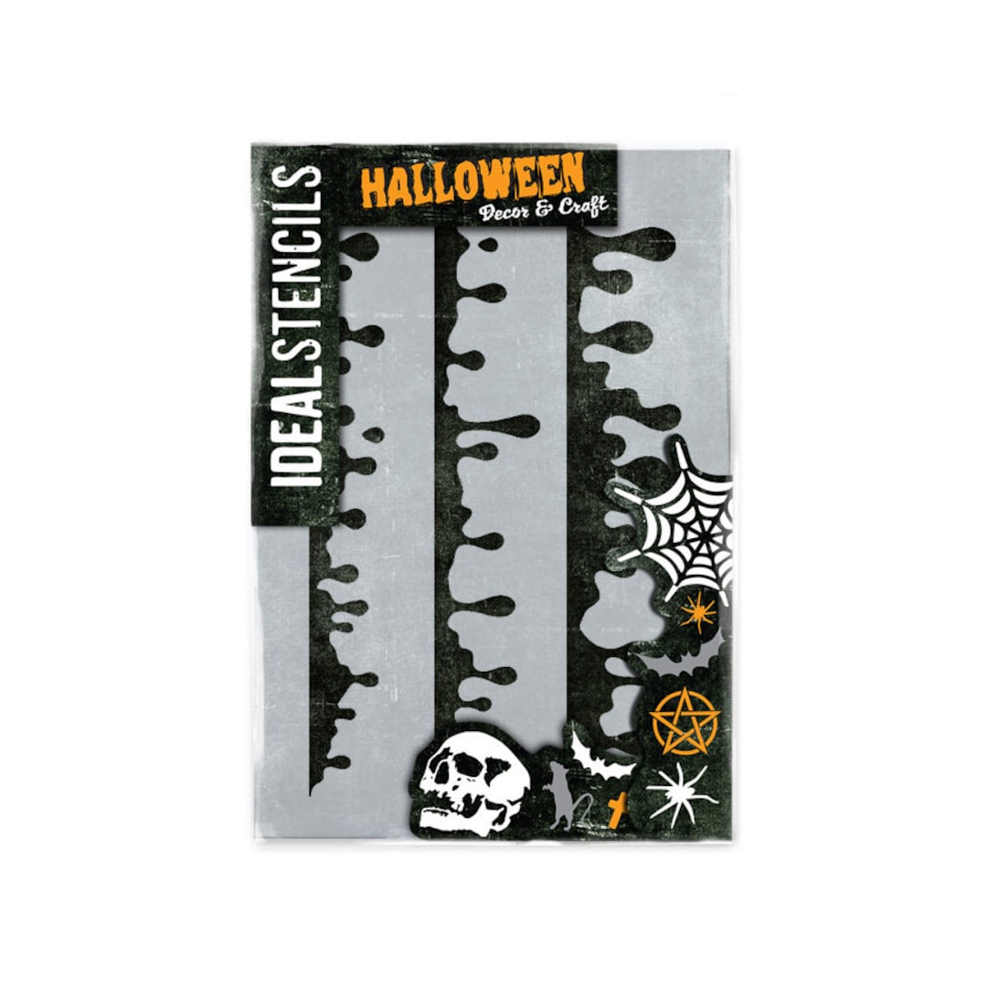 Dripping Blood Stencil, Painting Stencil, Halloween Decor - Bags, Signs ...