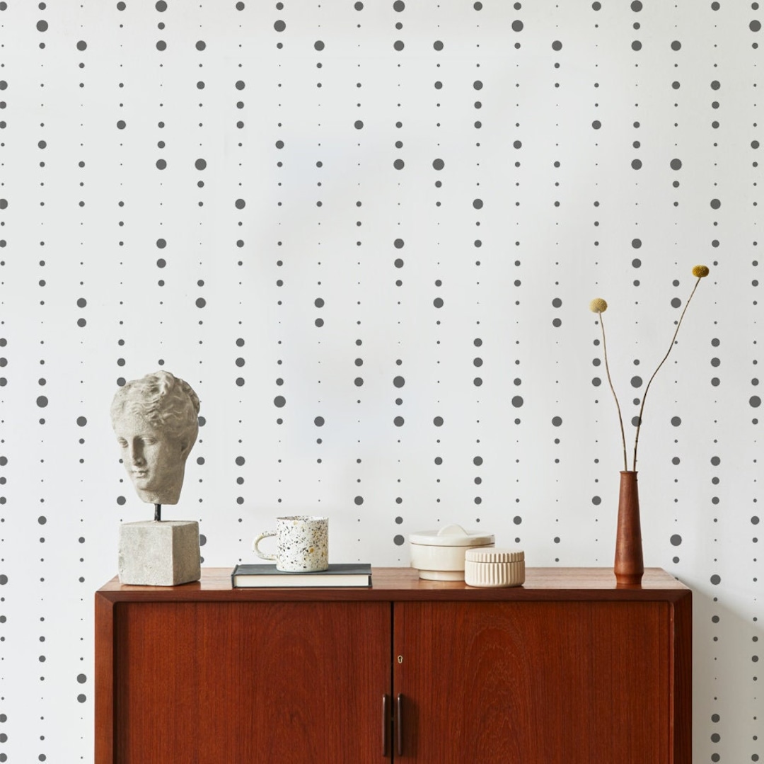 Abstract Dots Wall Stencil: Reusable Digital Rain Pattern - Etsy