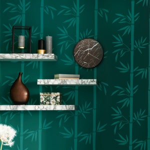Bamboo Pattern Stencil, Bamboo Home Decor, Large Painting Stencil ...