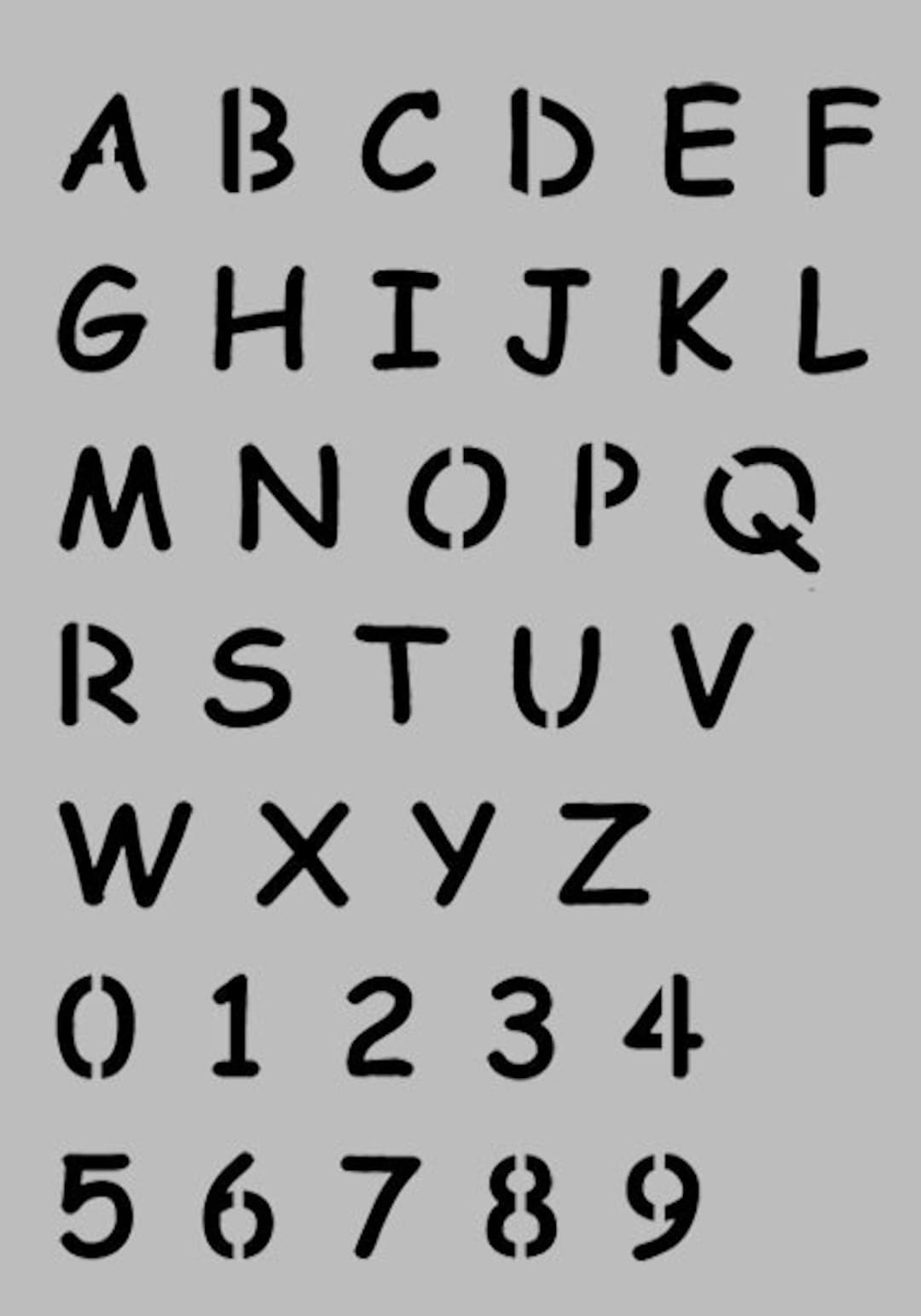 Alphabet Stencils, Letter Number Stencil, Mylar Stencils, Ideal for ...