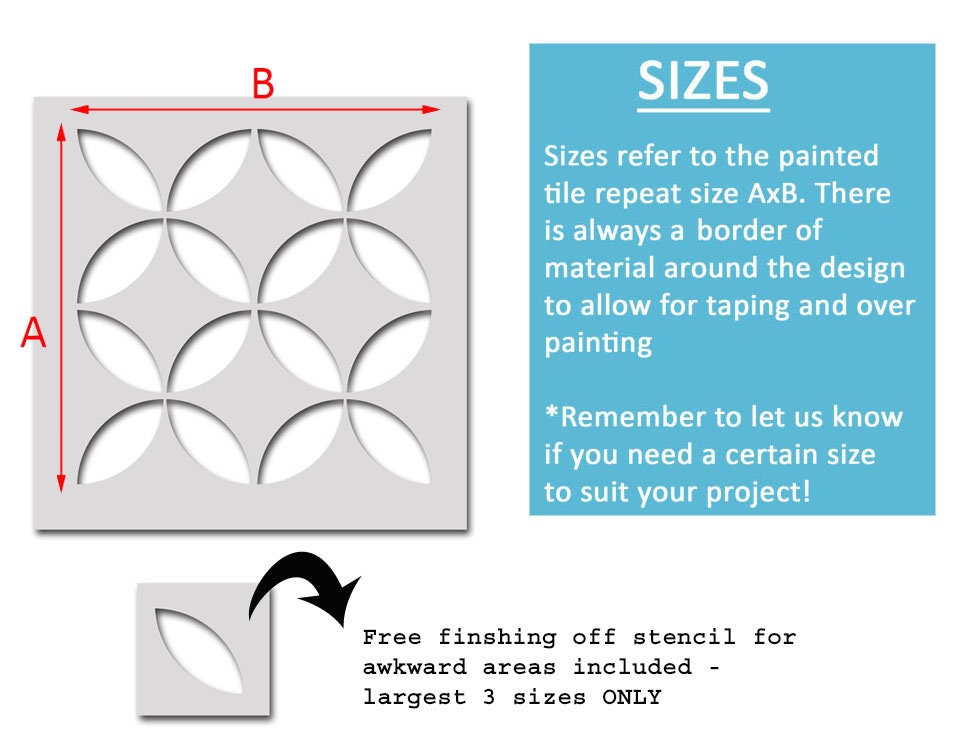 Oketo TILE STENCIL Revamp Tiles Patio Slabs & Other Flooring - Etsy UK