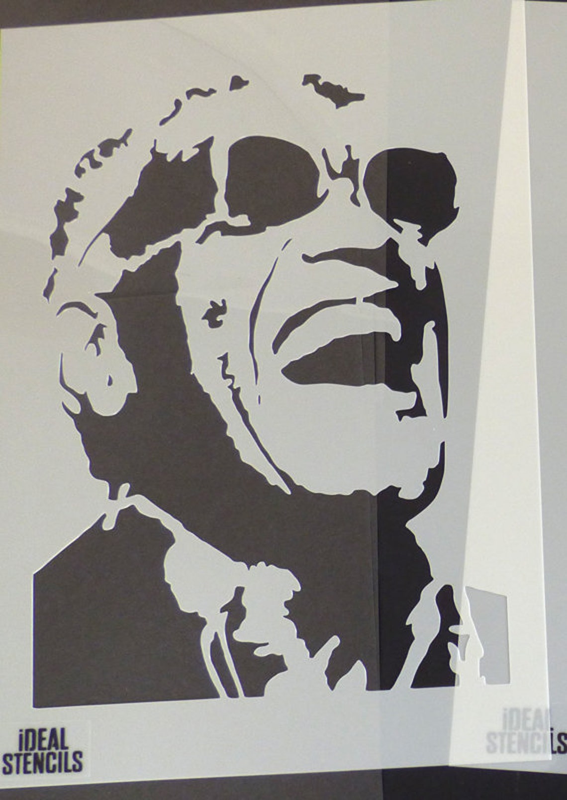 Ray Charles Stencil Iconic Portrait Stencil for Painting | Etsy UK