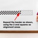 CHECKERED FLAG F1 Border Stencil, Kids Room Car Racing Decor, Border ...