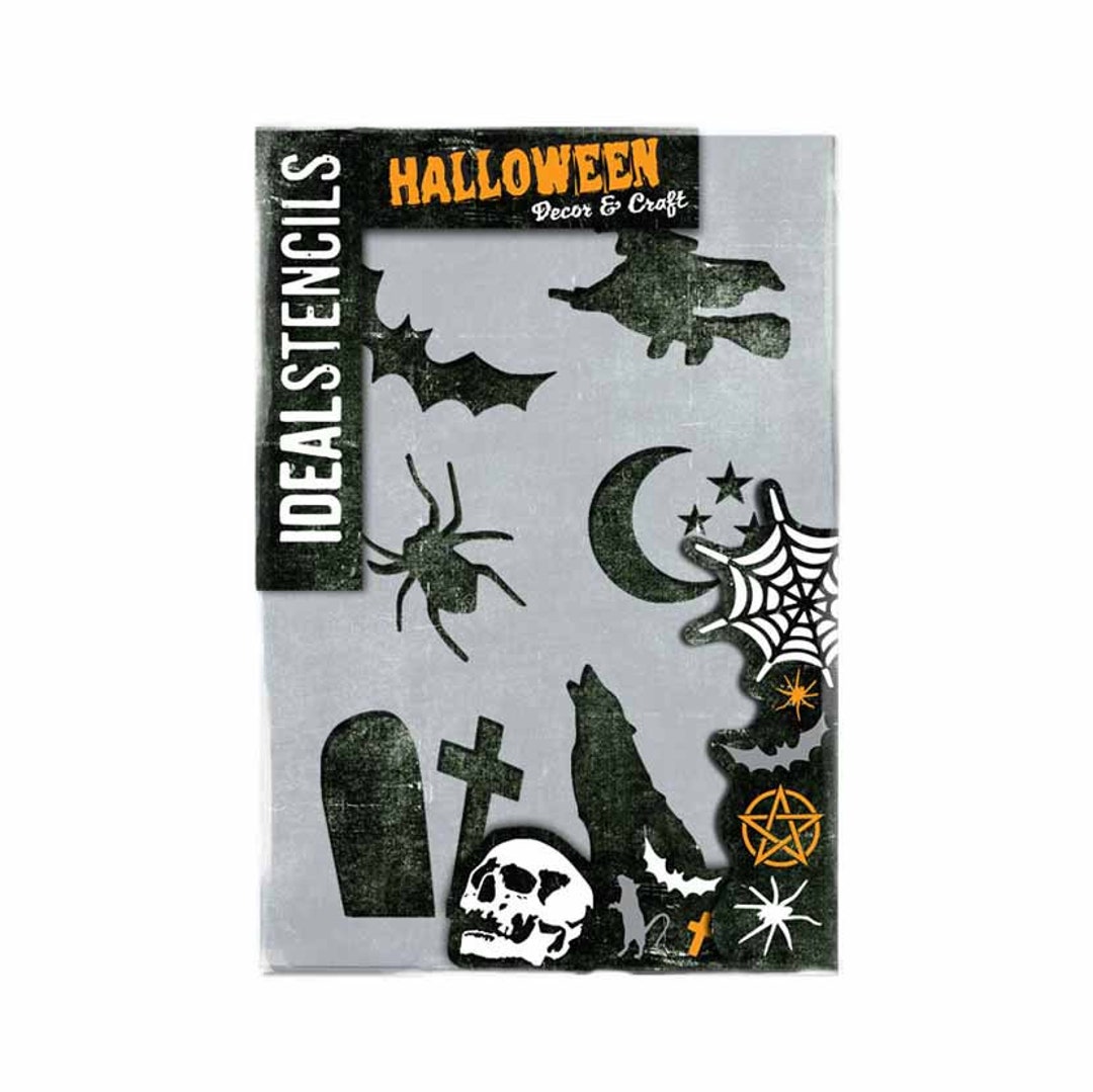 Halloween Stencil Set: Reusable Mylar Craft Sheet for Decor - Etsy