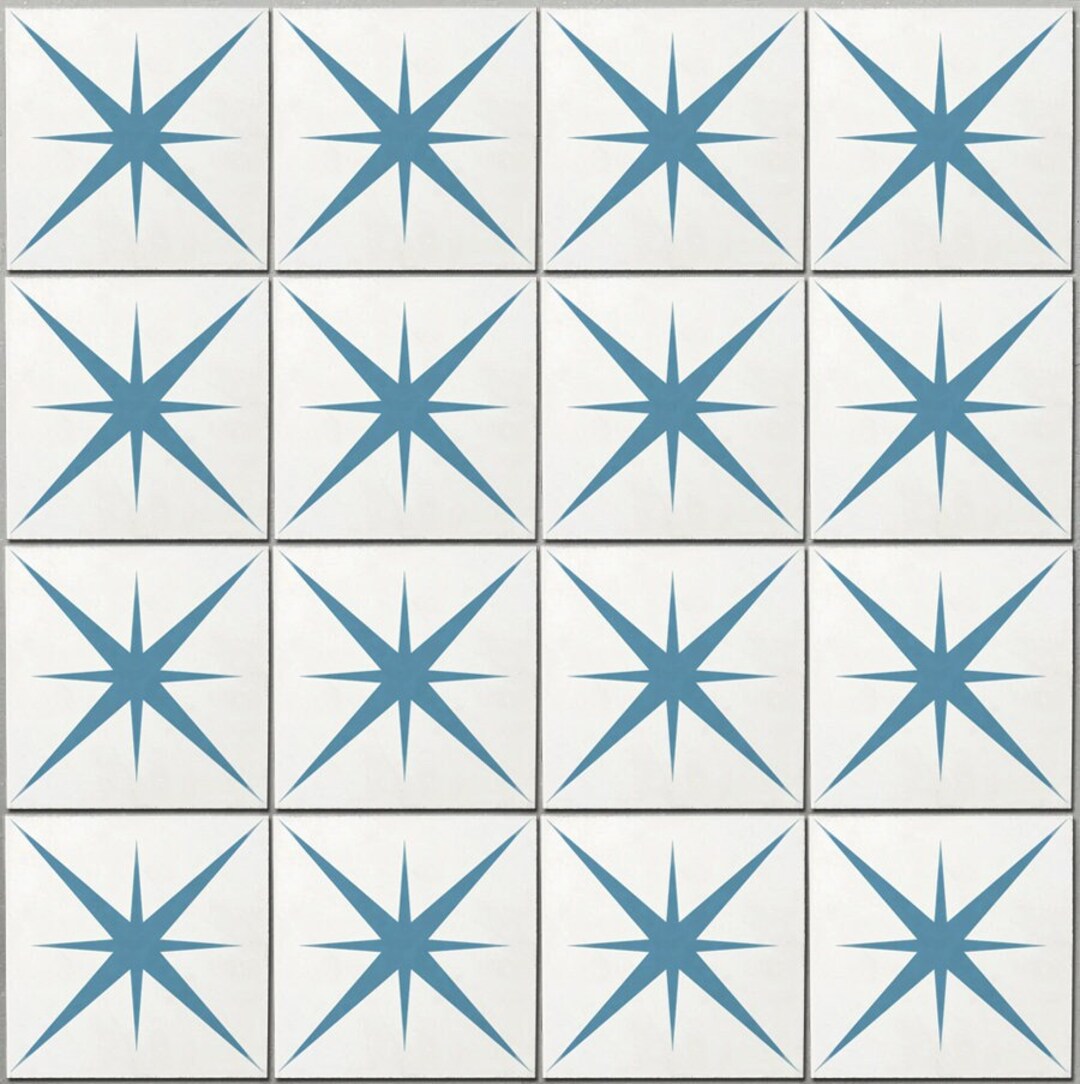 LONE STAR Pattern Tile STENCIL - Create Contemporary Floor and Wall ...