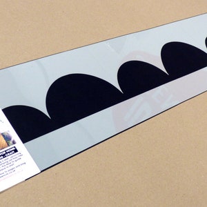 HAND DRAWN Scallop Border Stencil, Nursery Wall Decor, Paint Scalloped ...