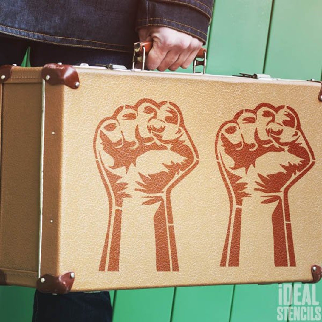 Fist Stencil, Revolution/protest/power, Home Decor Art Craft, Reusable ...