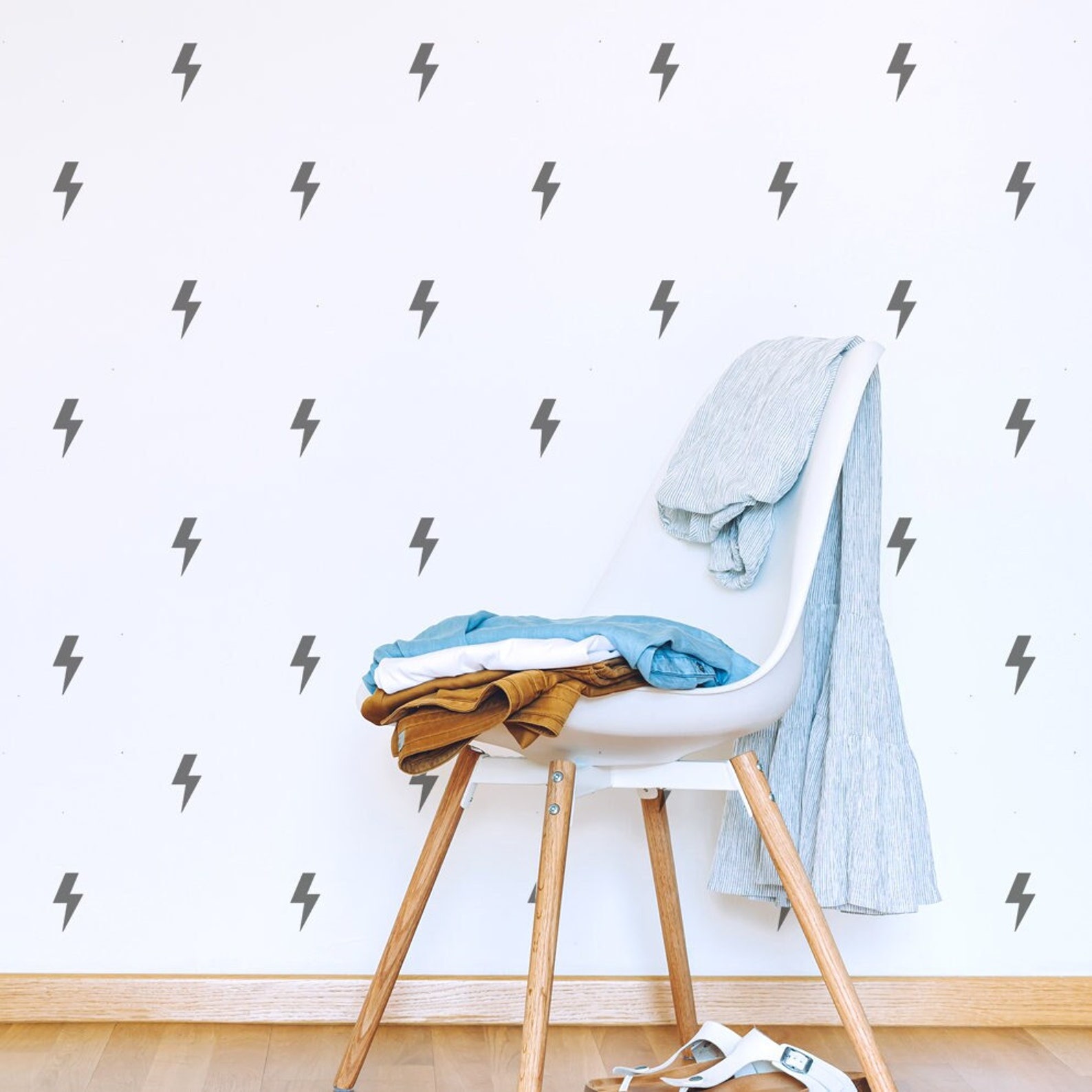 Lightning Bolt Wall Pattern STENCIL Lightning Flash Teenagers - Etsy