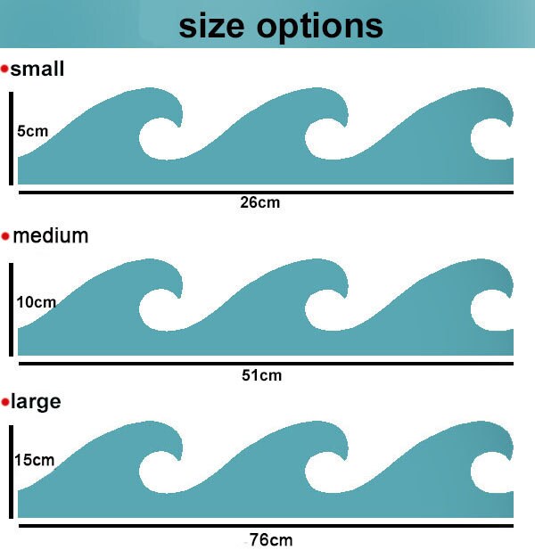 Wave Stencil Nursery Border Stencil Sea Stencil Nautical - Etsy