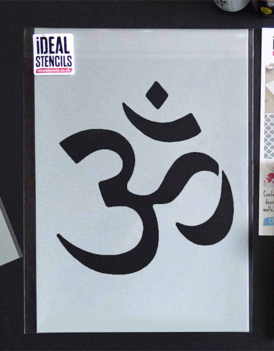 Om Symbol Stencil, Yoga, Meditation Theme Decor, Buddhism Wall Decor ...