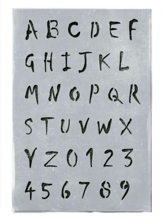 Spooky Letter Stencils