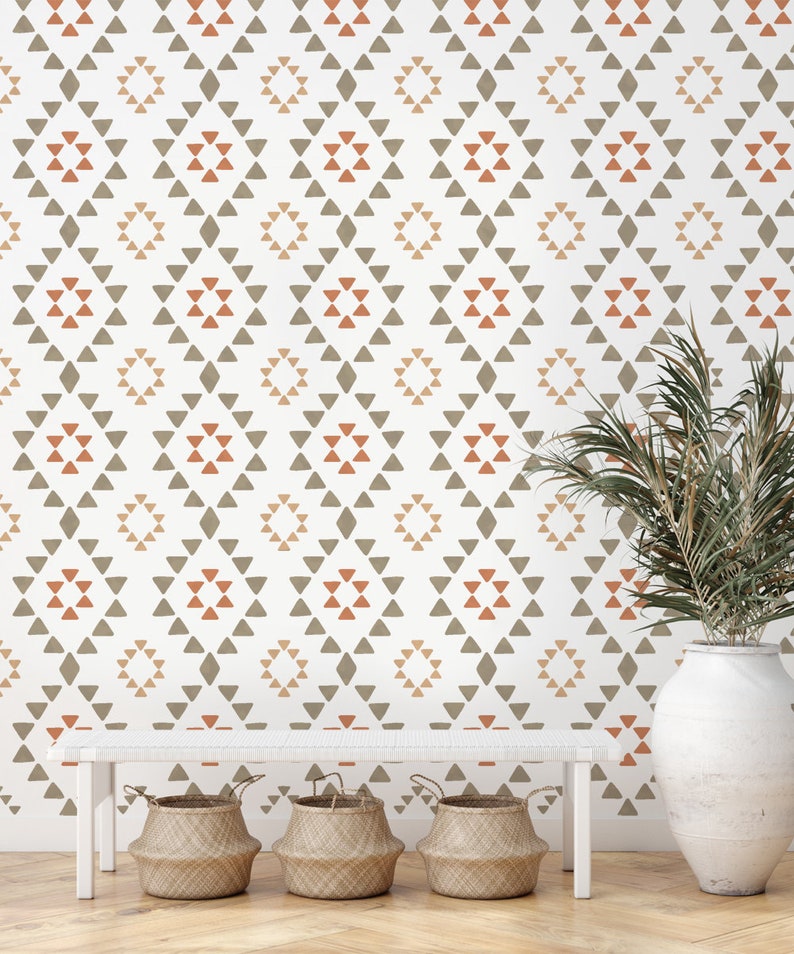COBA Mexican Style Wall Pattern Stencil Aztec Boho Style - Etsy UK