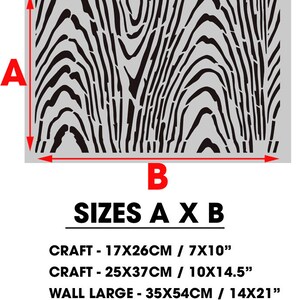 WOOD GRAIN Stencil, Wood Effect Large Painting Stencil, Art Craft and ...