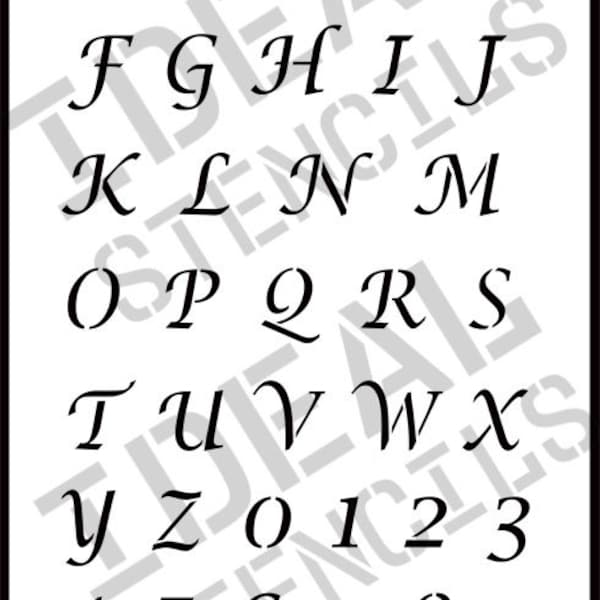 Large Calligraphy Stencil - Etsy