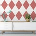 Harlequin Diamond Wall Stencil: Large Geometric Jester Pattern Decor - Etsy