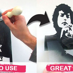 Jimmy Page STENCIL, Led Zeppelin Home Decorating Stencil for Painting ...