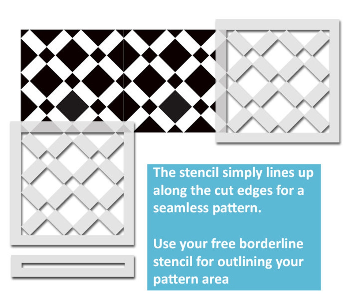 Knightsbridge TILE STENCIL Victorian Style Revamp Tiles | Etsy